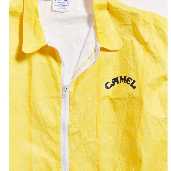 Camel | Jackets & Coats | Vintage Camel Yellow Windbreaker Jacket ...
